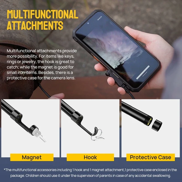 NEW Ulefone Endoscope E2 Dual Camera Waterproof Digital Phone Accessory ...