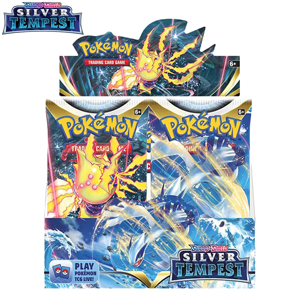 Pokémon TCG: cartas Pokemon Sword & Shield Silver Tempest Booster Box ...