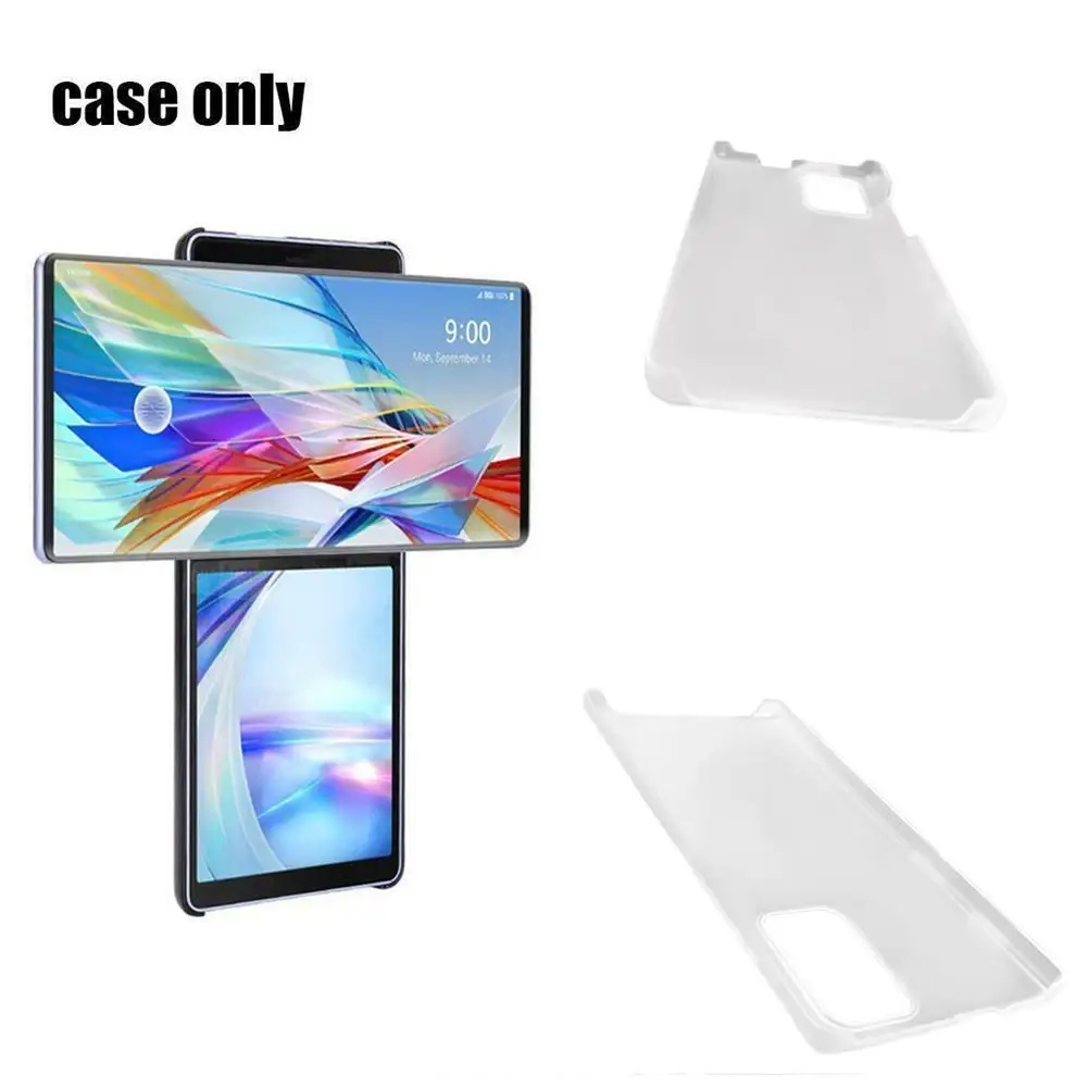 For-LG-Wing-5G-Rotating-Screen-Mobile-Phone-Case-Luxury-PU-Case-Screen ...