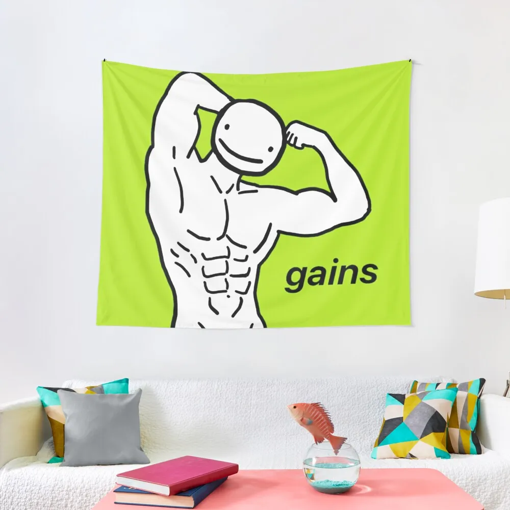 buff dream (big muscles) Tapestry Home And Comfort Decor Wall Art ...