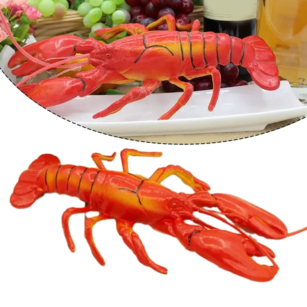 1pc Lifelike Lobster Model Decor Artificial Creative Realistic Lobster ...