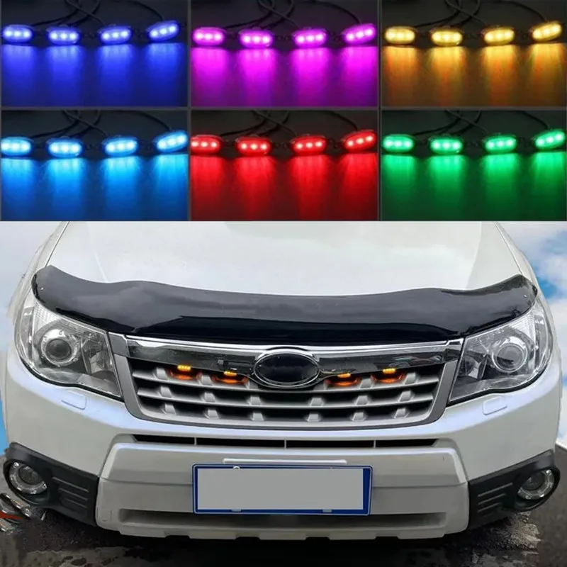 Front-Grille-Light-Center-Grid-Daytime-Running-Light-Modified-Fit-For ...