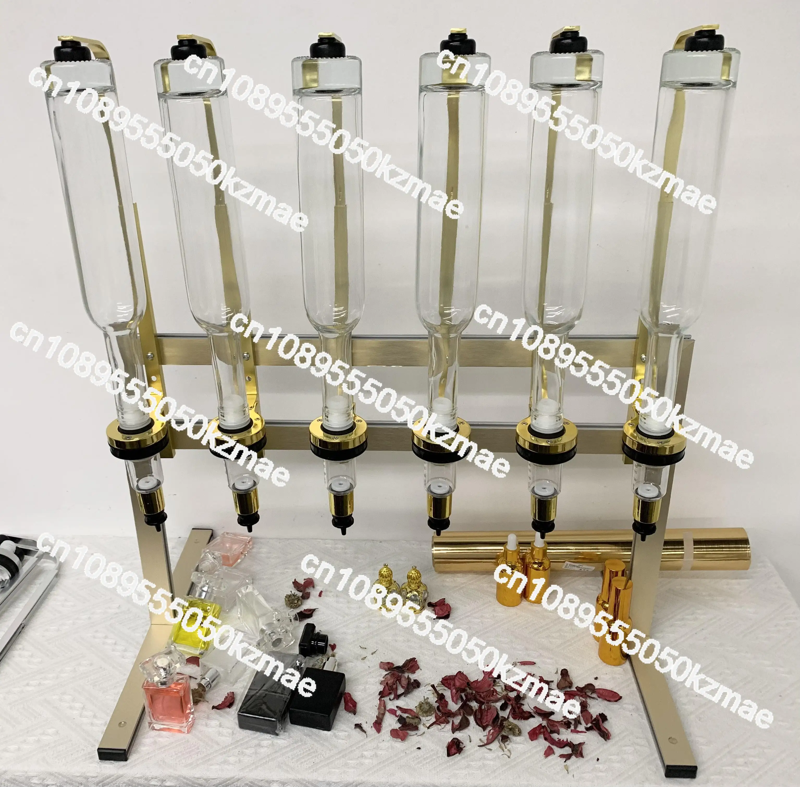 Gold Table Stand for Essential Oil Display, Wedding Perfume Bar ...