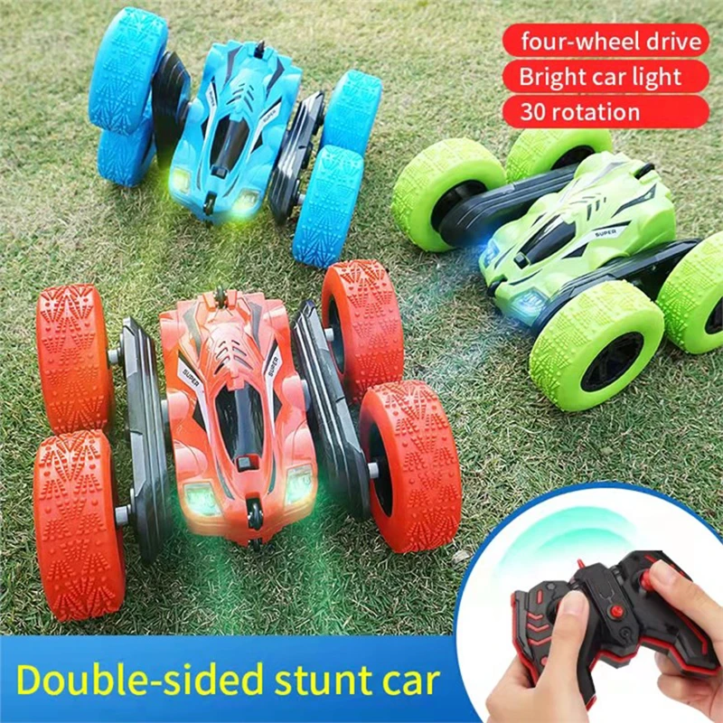 2.4G Remote Control Double-Sided Stunt Car Anti-Fall Rollover climbing ...