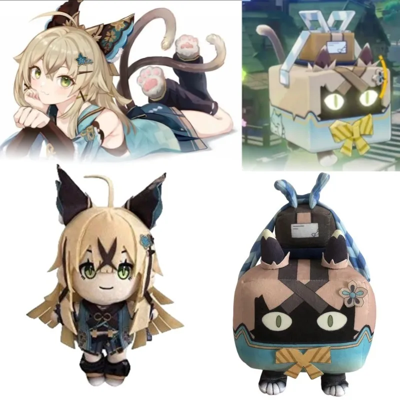 20CM Game Genshin Impact Anime Plush Kirara Cat Express Box Plushie ...