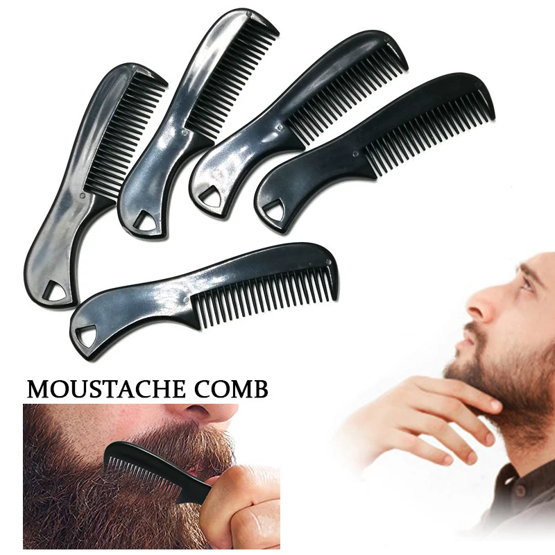 Mini-Beard-Comb-Portable-Beard-Styling-Comb-For-Men-Plastic-Moustache ...