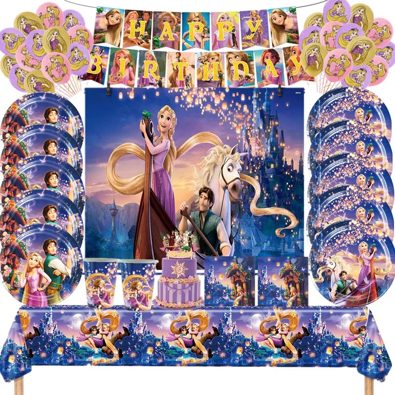 Disney-Tangled-Rapunzel-Princess-Party-Decor-Disposable-Tableware-Paper ...
