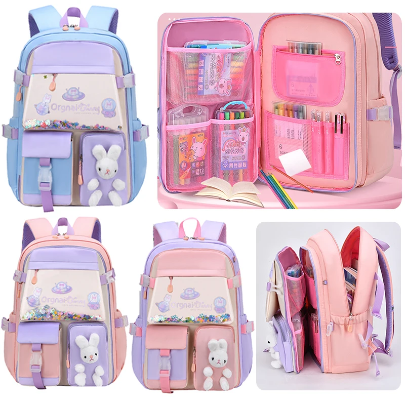 Cute Bunny Rucksack für Mädchen Teenager Student Kindergarten ...