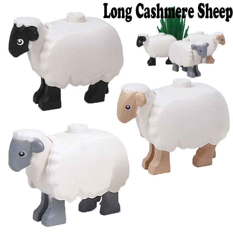 City-Long-Cashmere-Sheep-Building-Blocks-Street-View-Animal-Pastoral ...