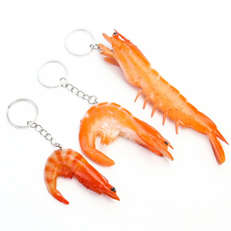 Funny Key Chains | Shrimp Key - Keychain Keyring Animal Kids Toy Bag ...