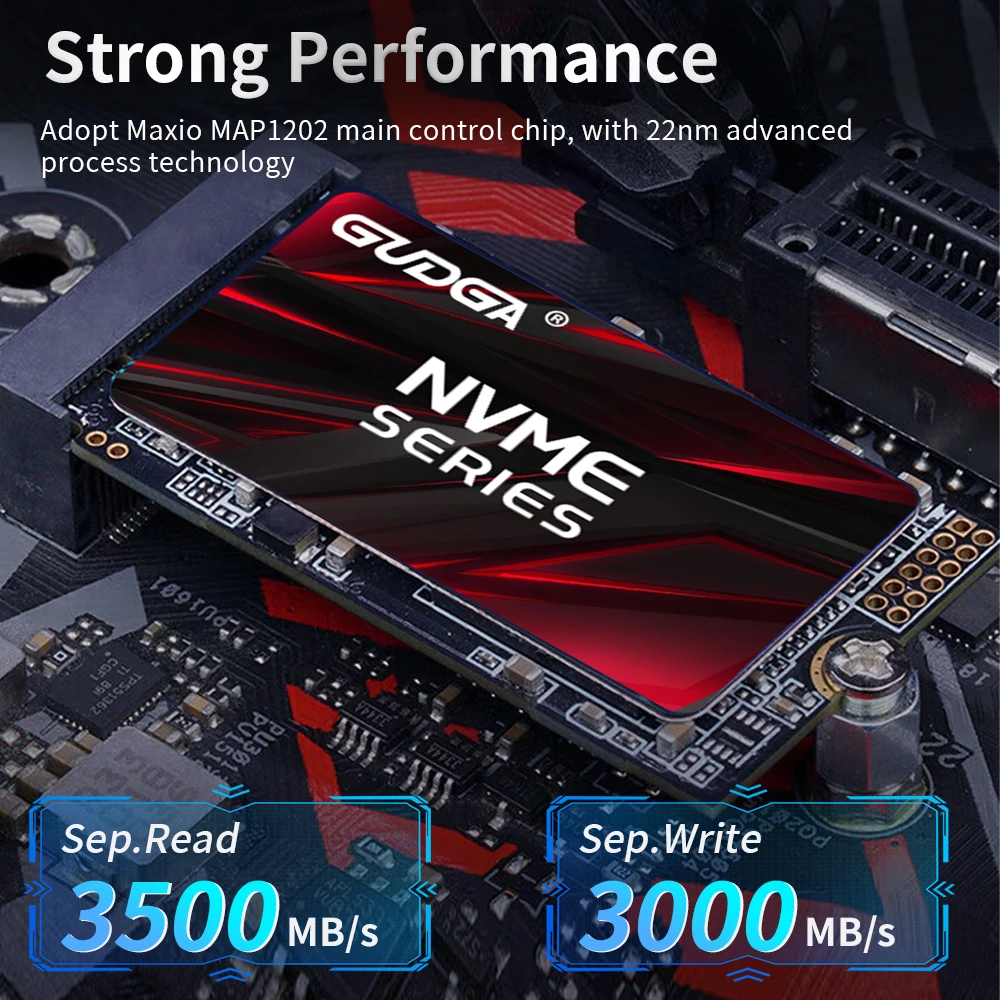Gudga M2 Nvme Pcie 3.0 X4 Ssd 512 Gb Tb 128 Gb 256 Gb Ssd Unidade De Estado Sólido 3500 Mb S ...