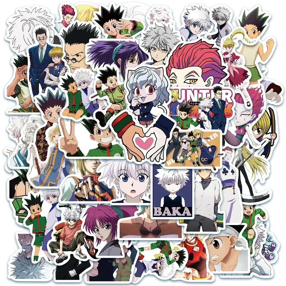 50pcs-Hunter-X-Hunter-Stickers-Anime-Decals-DIY-Decoration-Waterproof ...