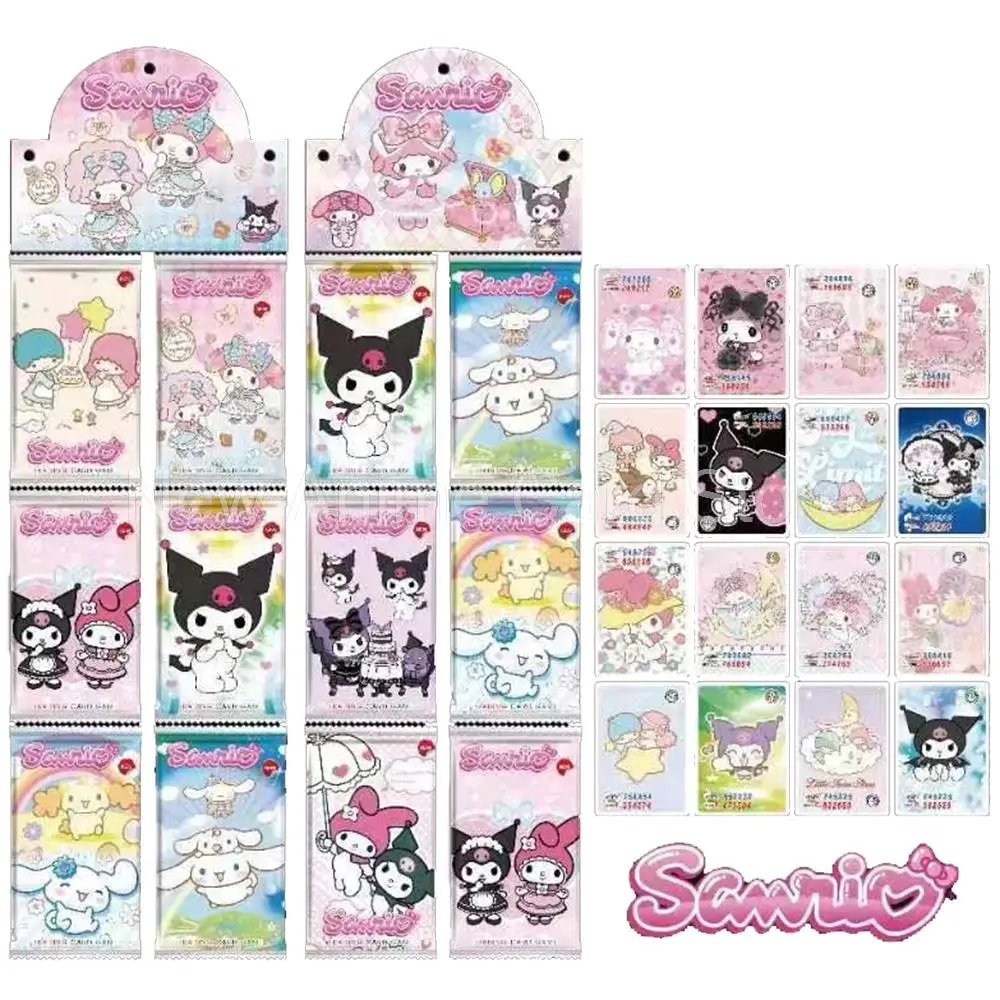 288 Uds. Tarjeta Sanrio Hello Kitty juego de cartas comerciales pompón ...