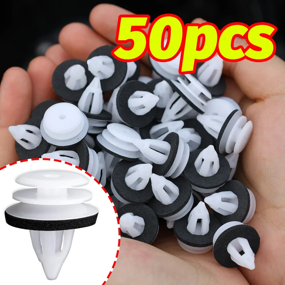 Clips universales para Panel de puerta de coche, plástico blanco ...