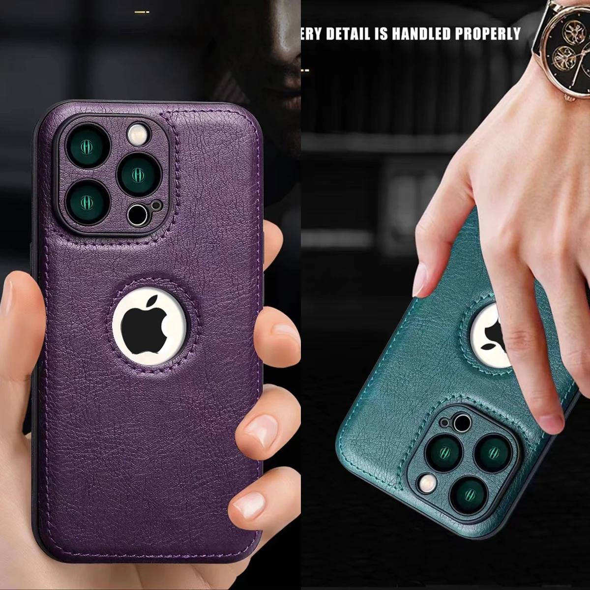 Luxury Original Leather Case for Apple iPhone 14 13 12 11 Pro MAX XS XR ...