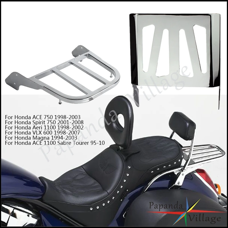 Steel-Sissy-Bar-Rear-Luggage-Rack-Holder-For-Honda-Spirit-750-Aeri-1100 ...