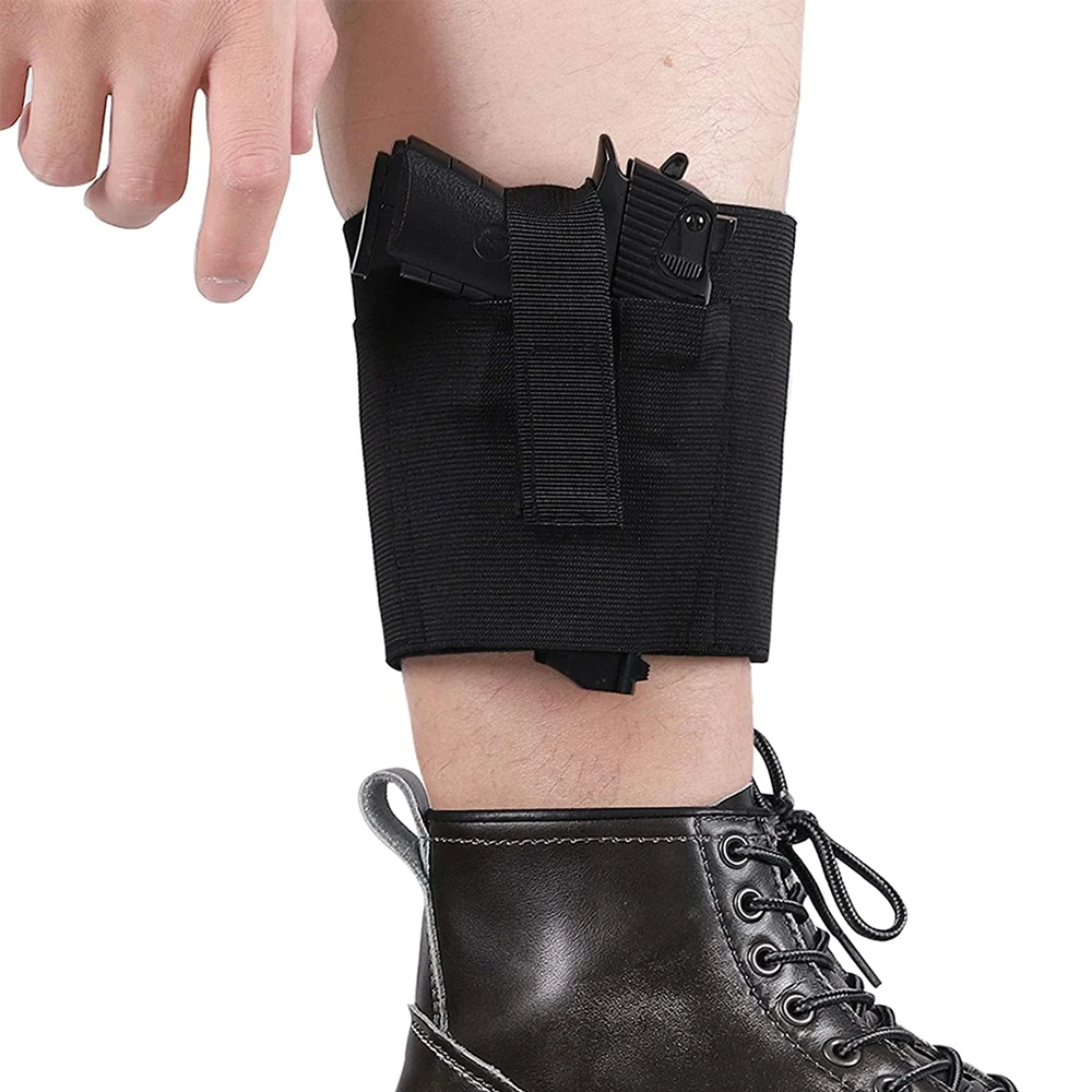 Concealed Carry Ankle Gun Holster Adjustable Elastic Leg Concealment ...
