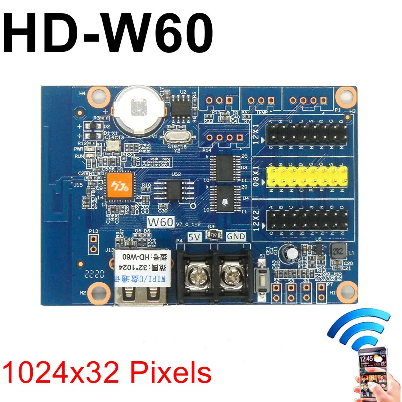 HD-W60-Wifi-USB-Led-Control-Card-1024-32-Pixels-Wireless-Single-Dual ...