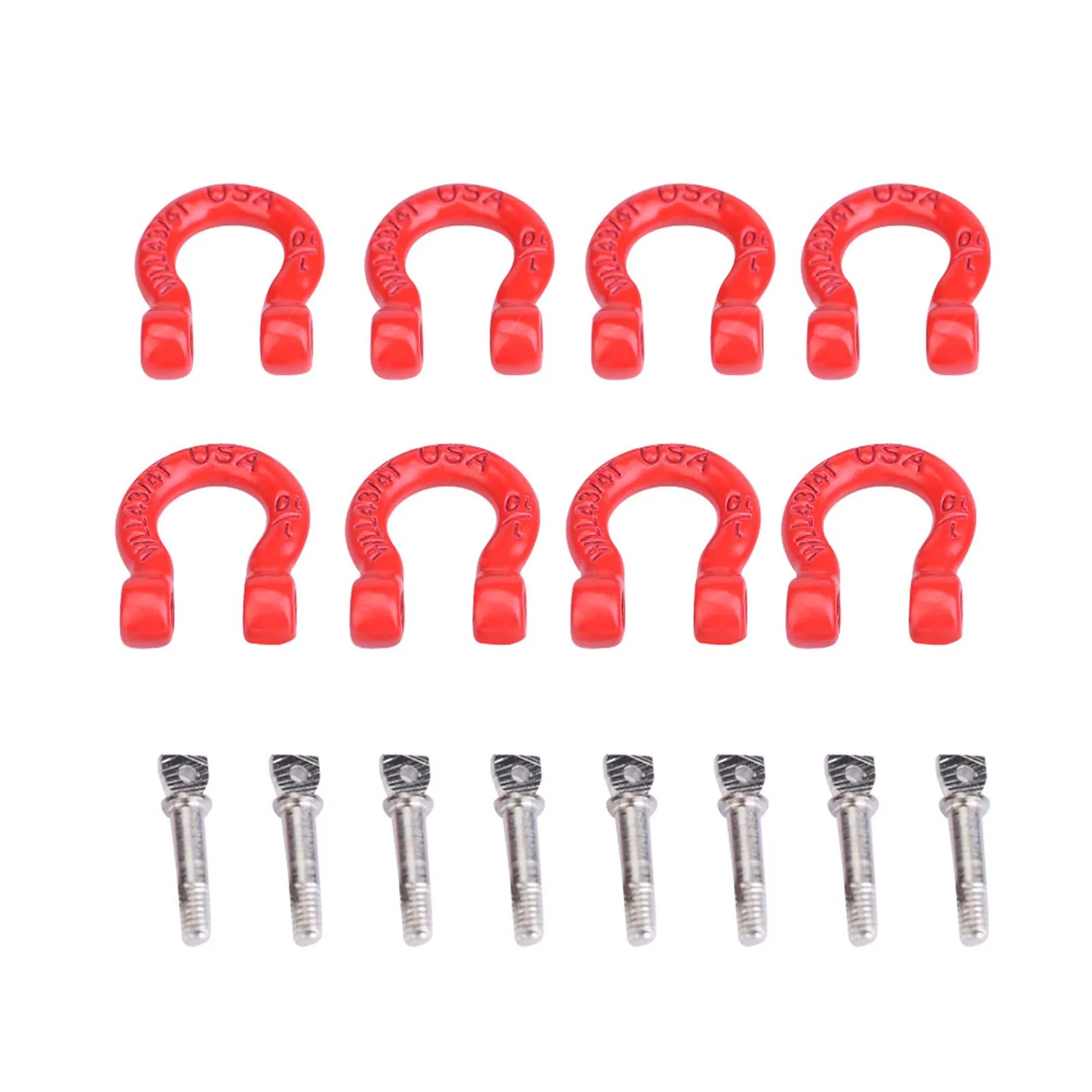 8Pcs Assemble Parts Metal Tow Shackle Rescue Lock Catch for RC Climbing ...