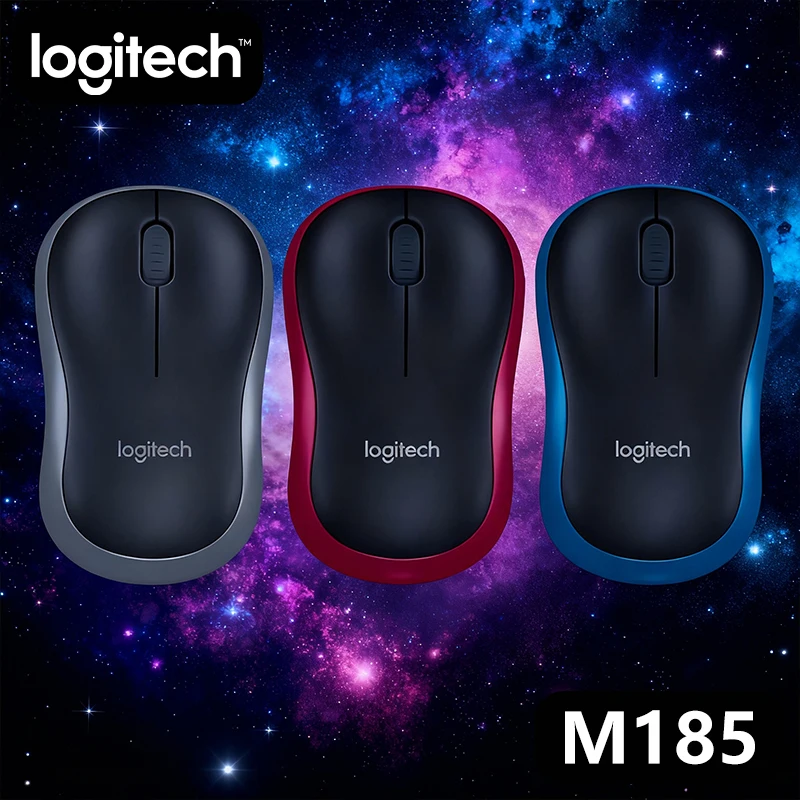 Logitech M185 Quiet Dual-mode Wireless Mouse, Ergonomic Lightweight ...
