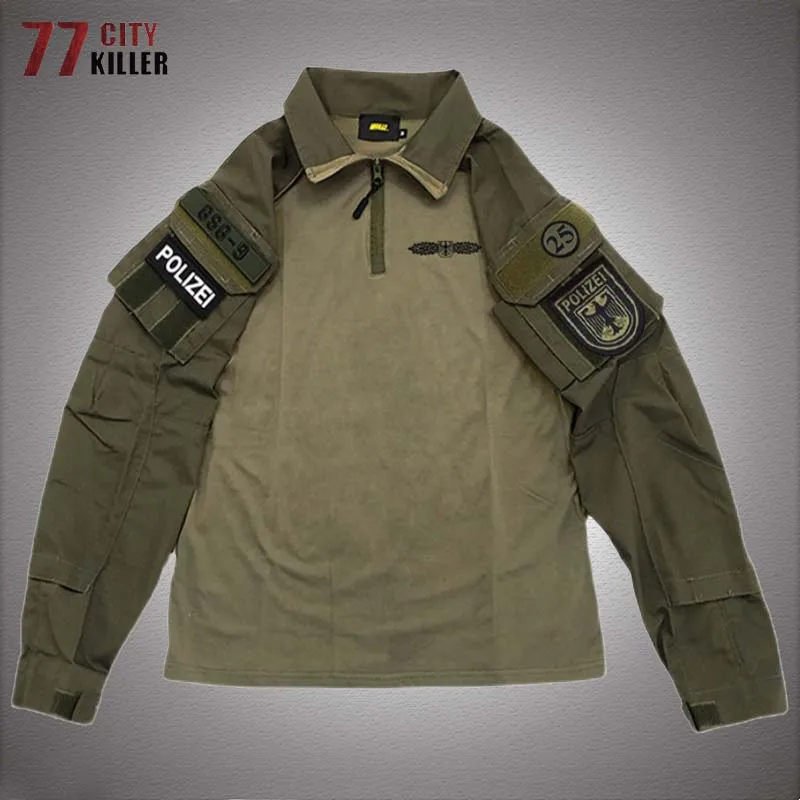 Germany Gsg9 Tactical Tshirts Men Military Special Forces Breathable ...