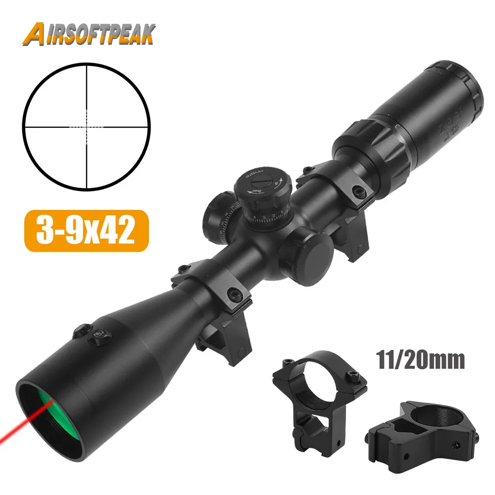 Mira telescópica táctica para Rifle de caza, visor Láser rojo y verde ...