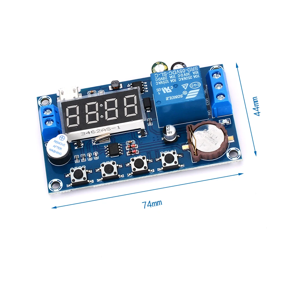 XY-BJ Real Time Timing Delay Timer Relay Module DC5-60V Switch Control ...