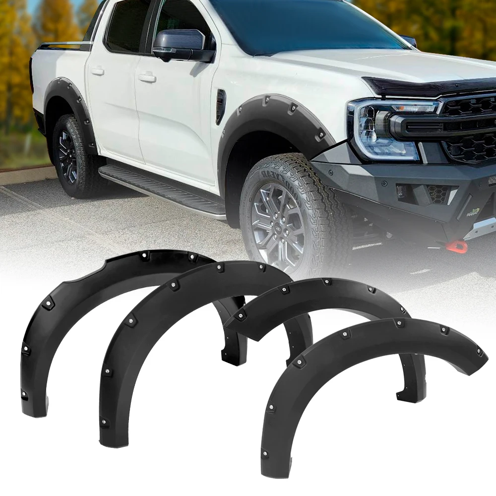 Pocket-Style-Fender-Flares-Wheel-Arch-Guard-For-Ford-Ranger-2022-2023 ...