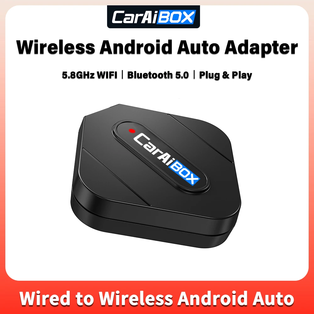 Wireless Android Auto Adapter Mini Ai Box For Volvo Vw Toyota Benz Audi ...