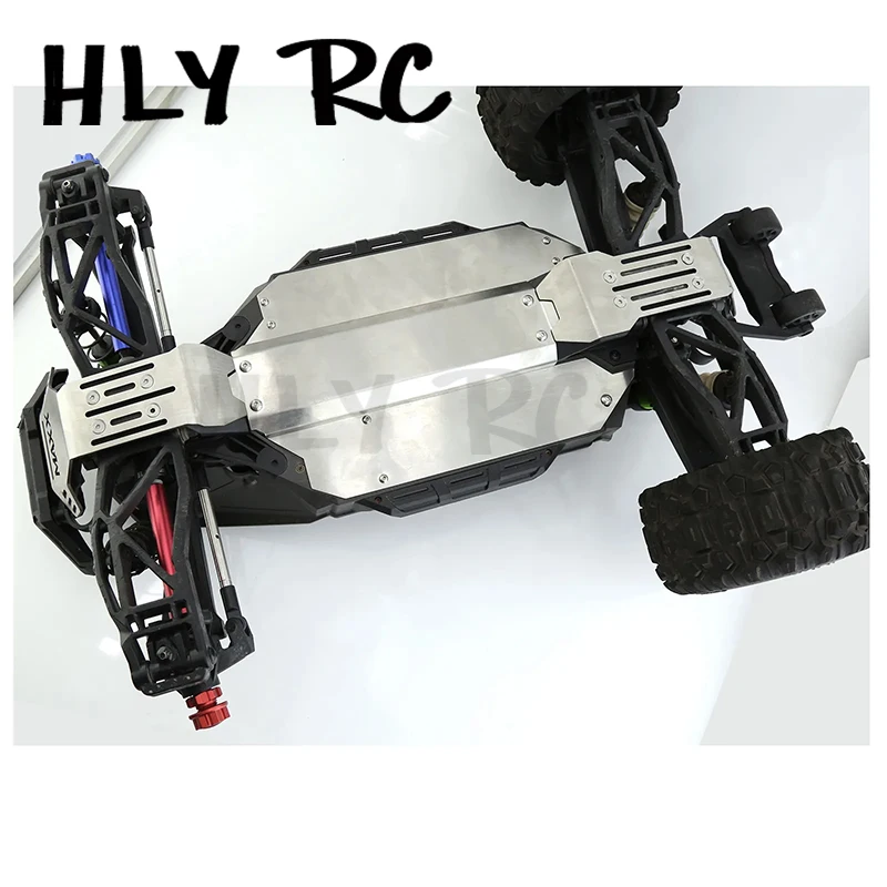 Stainless Steel Chassis Skid Plate Protector Guard Armor Front + Center