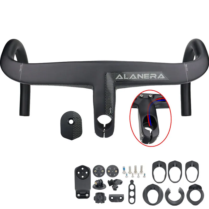 ALANERA-Bike-Full-Carbon-One-Integrated-Handlebar-28-6mm-Carbon-Road ...
