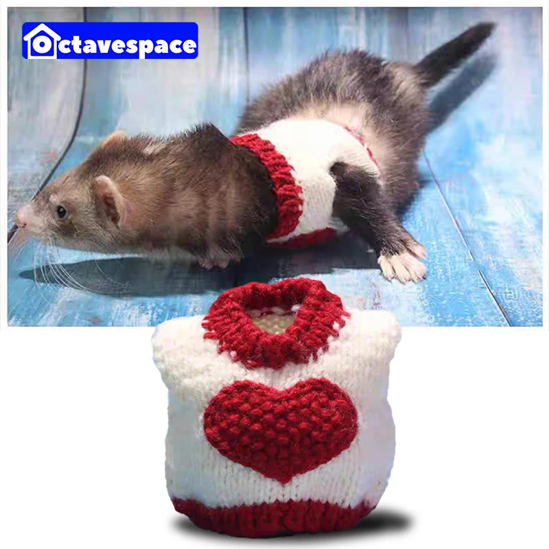 Ferret Autumn And Winter Clothes Squirrel Knitted Vest Angelo Ferret ...