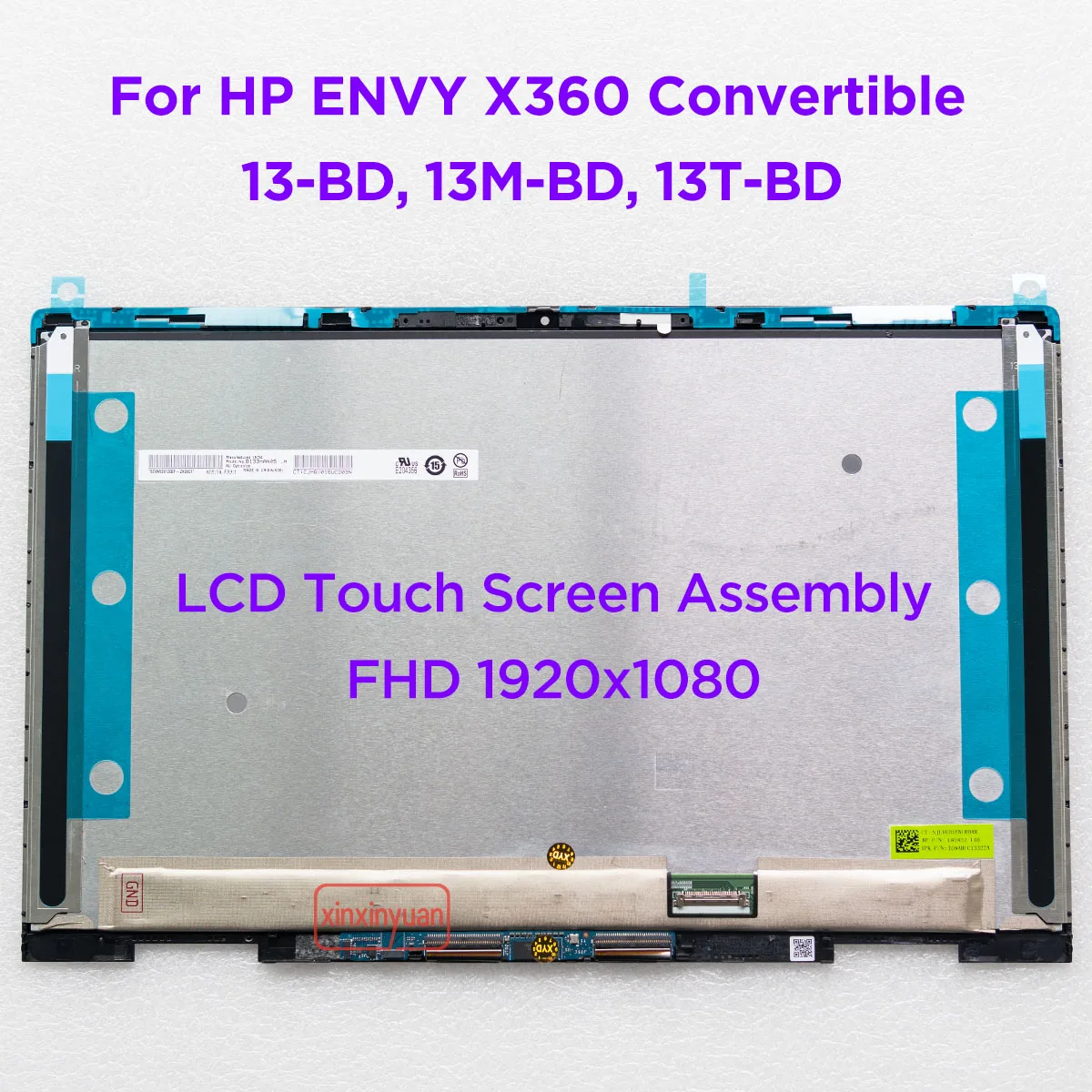 13.3 LCD Touch Screen Digitizer Assembly for HP ENVY 13-BD 13M-BD 13T ...