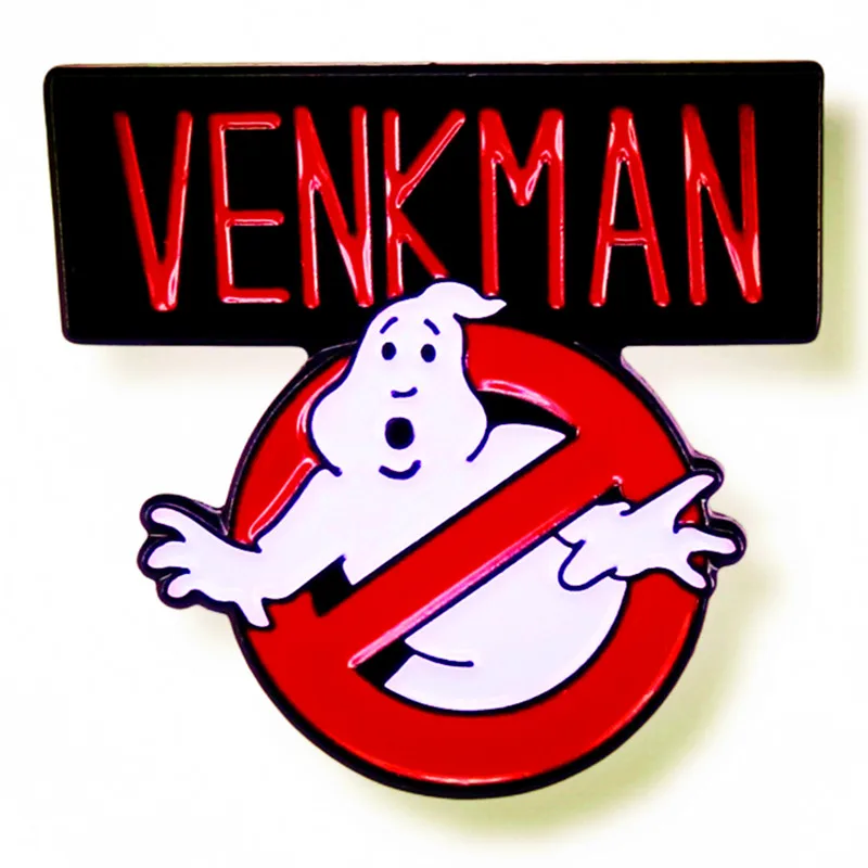 Ghostbusters-Venkman-Name-Tag-No-Ghost-Logo-Enamel-Pin-Brooch-Metal ...