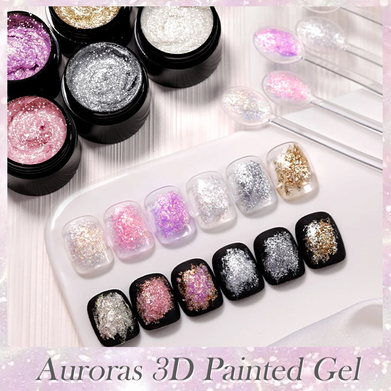 BORN-PRETTY-5ml-pintura-3D-Gel-colorido-Auroras-esmalte-de-u-as-s-per ...