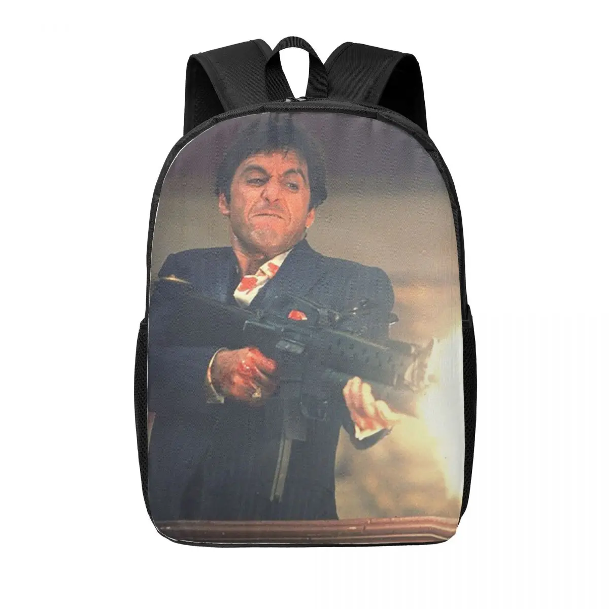 Scarface Tony Montana Shooting Woman Backpacks Boys Girls Bookbag ...