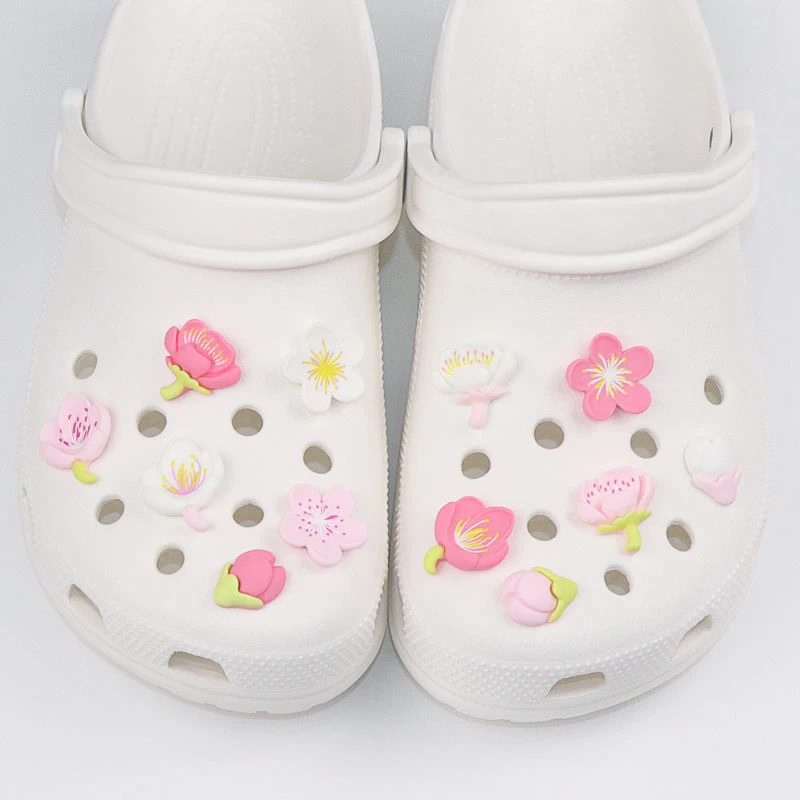 Elegant-Charms-for-Crocs-Simulation-Many-Colors-Flowers-Decorations ...