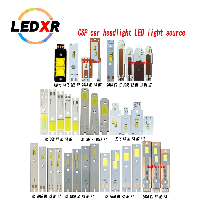 LED-car-headlight-C6-H7-H4-far-and-near-one-2016-lamp-beads-1860 ...