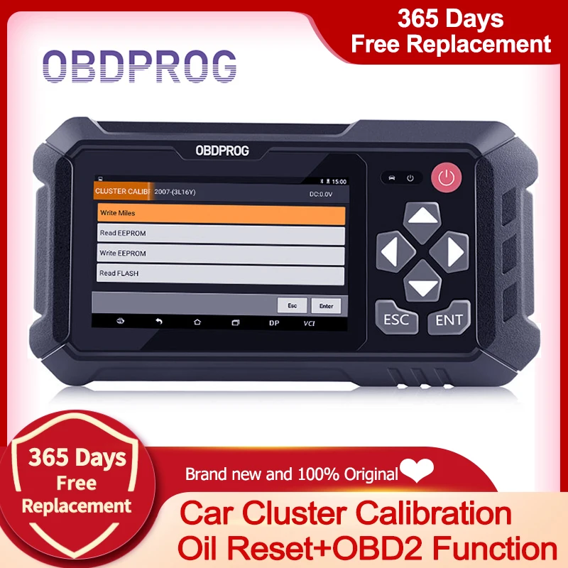 OBDPROG M500 Car Cluster Calibration Tools OBD2 Diagnose Oil Reset ...
