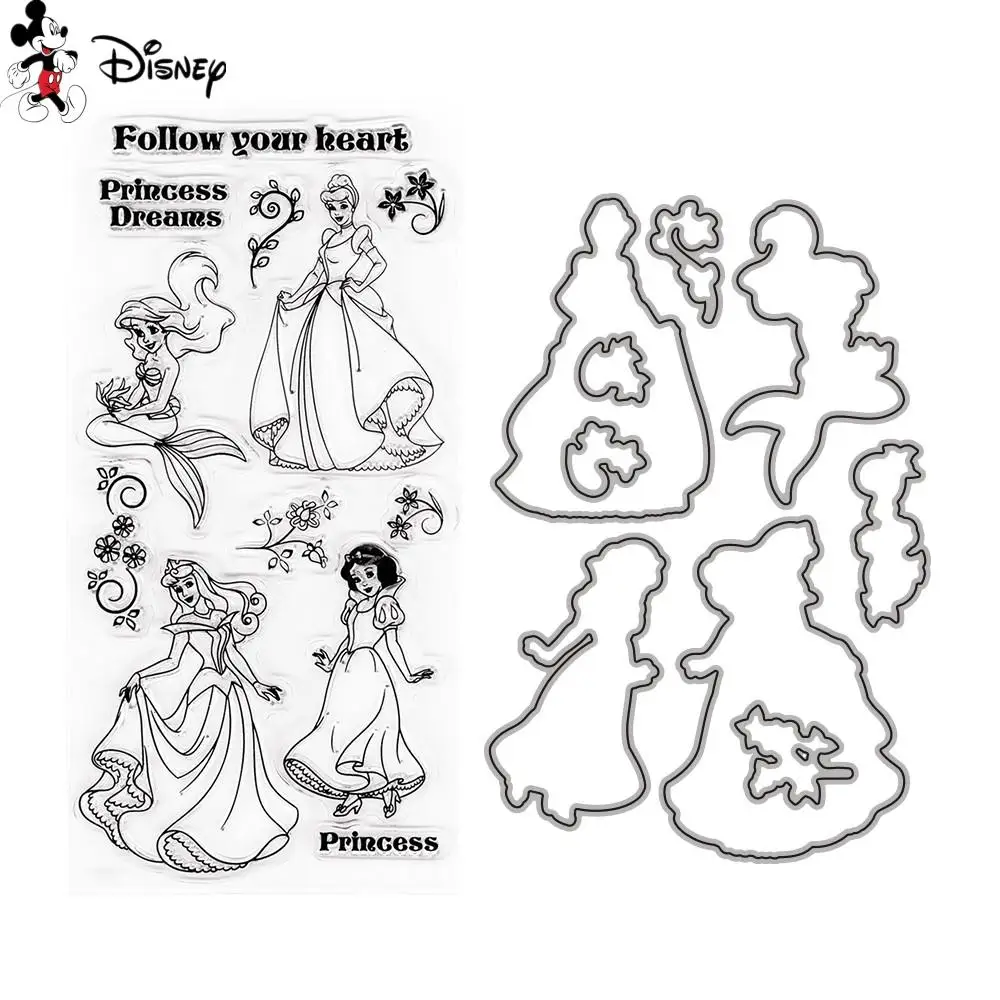 Disneys-Princesses-Clear-Stamps-And-Dies-Set-for-DIY-Scrapbooking ...