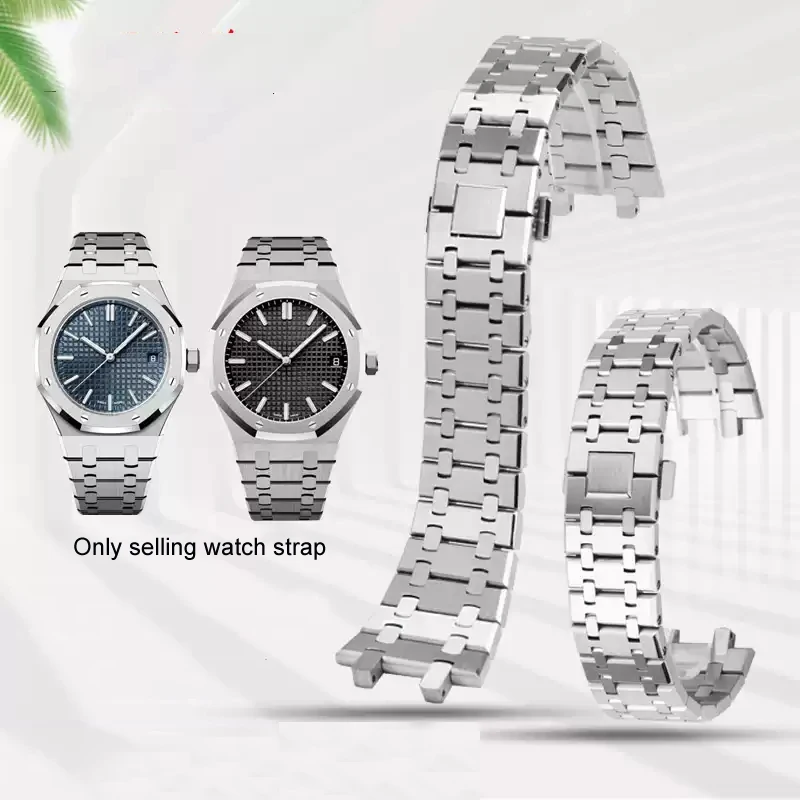 316 Stainless Steel watch band For AP 15400 Audemars Piguet Royal Oak ...