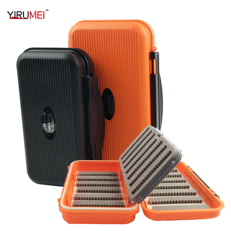 Waterproof-Fly-Fishing-Box-Black-Tackle-Lure-Bait-Fish-hook-Box-ABS ...