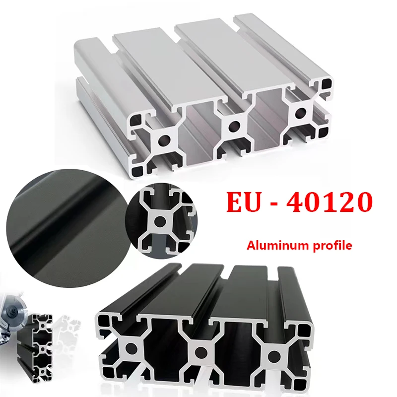 1Pcs EU 40120 T-Slot Anodized Aluminum Profile Extrusion 100-1200mm ...
