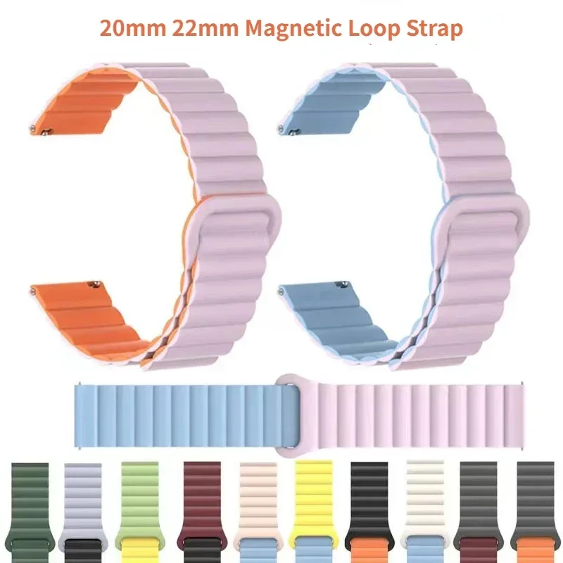 Silicone-Magnetic-Loop-Strap-For-Samsung-Galaxy-Watch-6-5-4-40MM-44MM-4 ...