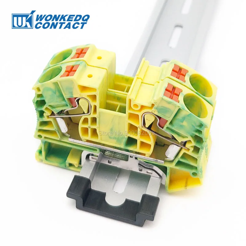 1Pc-PT16-PE-Ground-Modular-Terminal-Strip-16mm-Electric-Cable-Wire ...