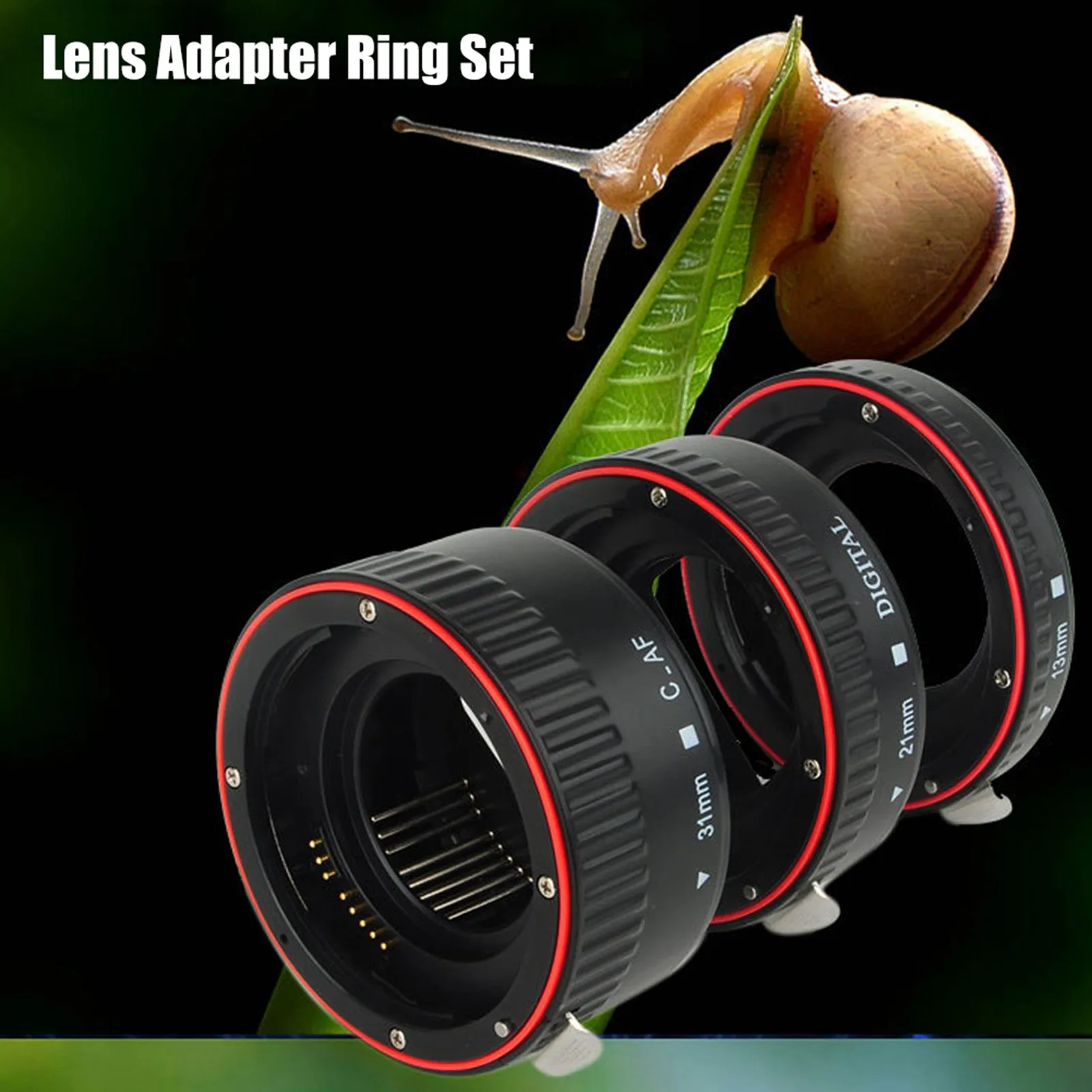 Auto Focusing Macro Extension Lens Adapter Tube Rings Set for EF Mount ...