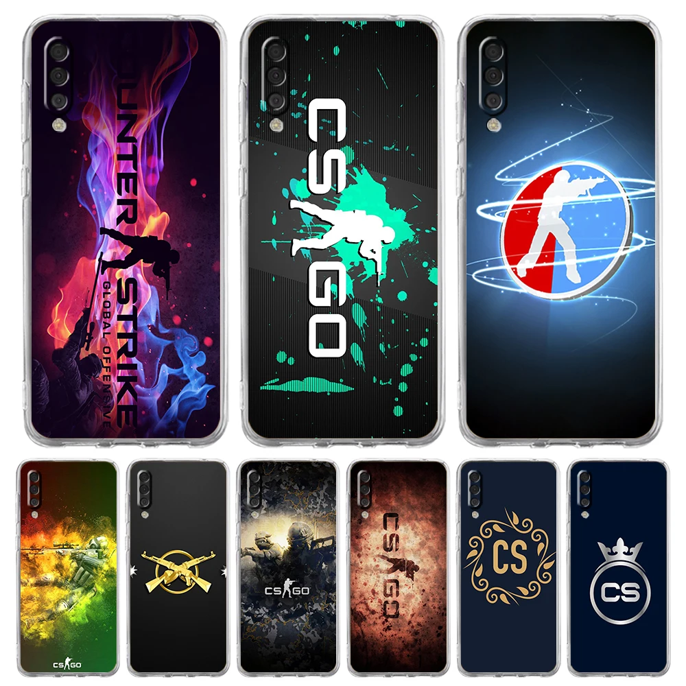 Cs go logo caso de telefone para samsung galaxy a12 a22 a10 a20 a30 a40 ...