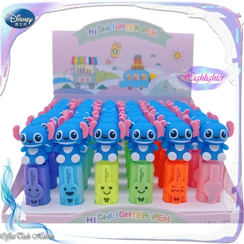 Disney-Highlighter-36pcs-Cute-Stitch-Lilo-Mini-6-Color-Bevel-Head ...