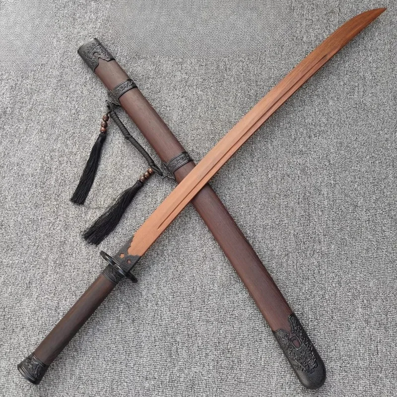 Tang Hengdao Ancient Style Tang Sword Rosewood Knife with Sheath ...