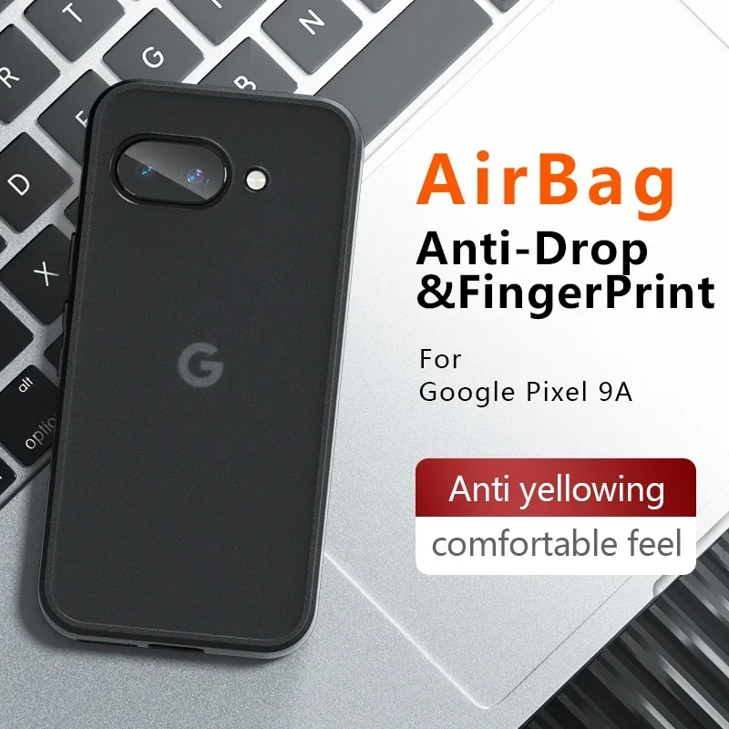 Case For Google Pixel 9 A Luxury Matte Armor Transparent Back Cover For ...